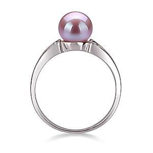 Jessica Lavender 6-7mm AA Quality Freshwater 925 Sterling Silver Cultured Pearl Ring For Women - Size-7