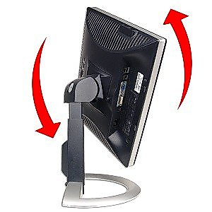 17" Dell 1704FPVT DVI LCD Monitor w/USB Hub (Black/Silver)