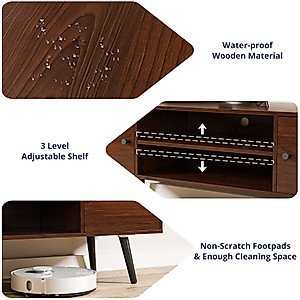 Cozy Castle Mid Century Modern TV Stand for 55 60 inch TV Entertainment Center with Storage Media TV Console Table for Living Room Bedroom and Office