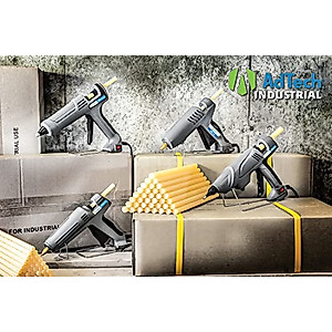 AdTech Industrial Strength Full Size High-Output Hot Melt Glue Gun – Professional Grade Hot Glue Gun for Carpentry, Repairs & Remodeling, Grey, 200 watts - 189