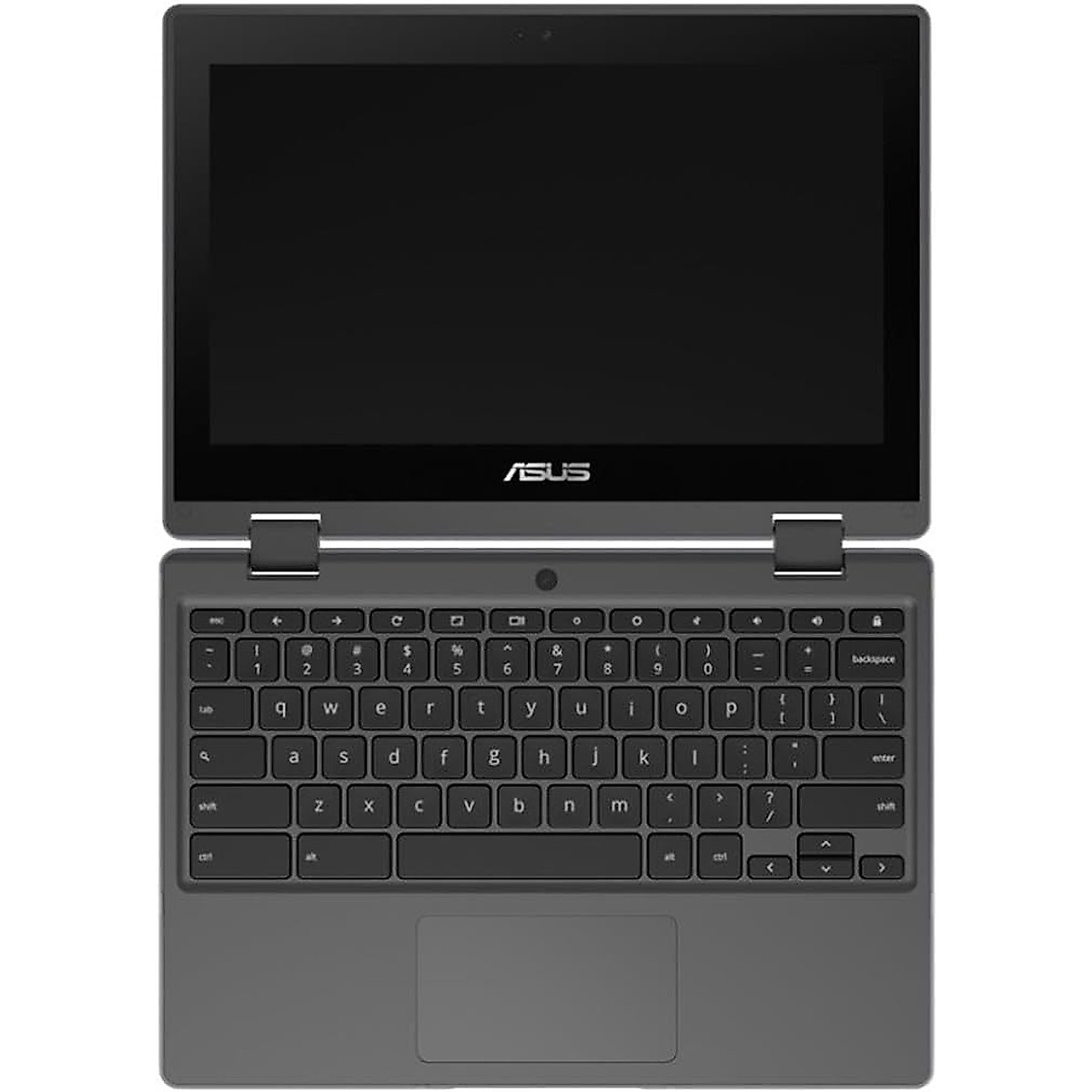 ASUS Flip CR1 11.6" HD Touchscreen Rugged Convertible 2 in 1 Chromebook, Intel Celeron N5100 Quad-Core, 1.10 GHz, 8 GB RAM, 32 GB eMMC + 128GB Memory Card, Dark Gray, Chrome OS + Accessories