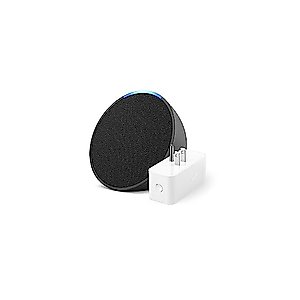 Echo Pop Charcoal with Amazon Smart Plug