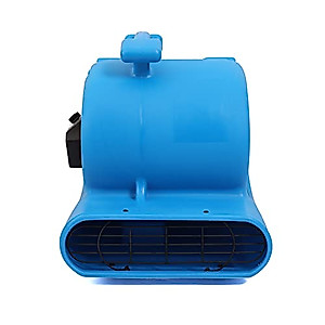 MOUNTO 3-Speed 3/4HP 3000CFM Air Mover Floor Carpet Dryers (Blue)
