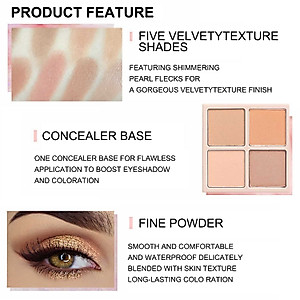 Topcent Sweet Mint 10 Colors Eyeshadow Palette, 2Pcs Smooth Matte Eyeshadow Makeup Palette, High Pigmented, Blendable Long Lasting Neutral Eye Palette with Professional Eyeshadow Brush (04and05)