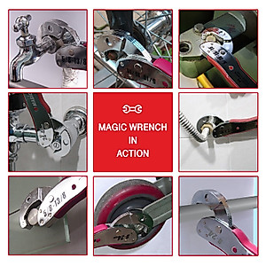 MAGIC WRENCH Multi-function Universal Adjustable auto-ratcheting works as reversible ratchet pop socket combination & pipe monkey spanner sae crescent nut gear-wrench set for craftsman & plumbers