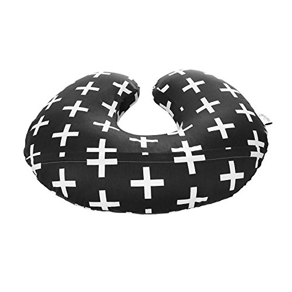 Mila Millie Premium Quality Nursing Pillow Cover Nordic Swiss White Cross Unisex Design Slipcover - 100% Cotton Hypoallergenic - Great for Breastfeeding Mothers - Fits Boppy Pillow