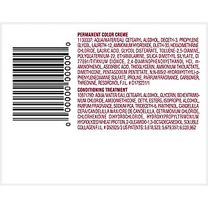 L'Oreal Paris Excellence Creme Permanent Hair Color, 2C Luscious Black, 100 percent Gray Coverage Hair Dye, Pack of 1