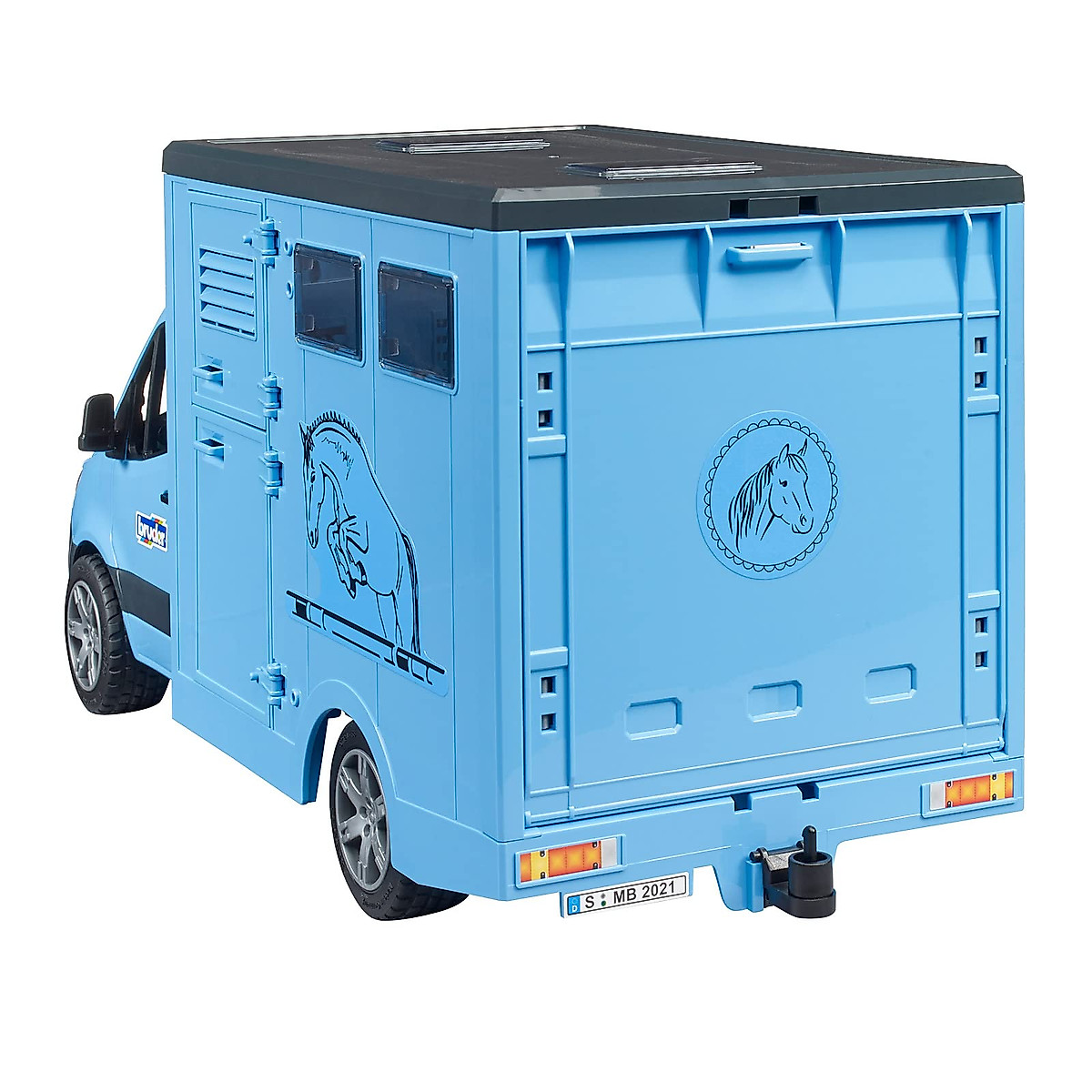 Bruder 02674 MB Sprinter Animal Transporter with 1 Horse