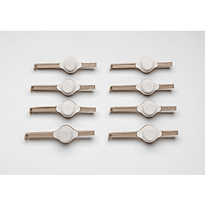 (8 Pack) Easy Pour Bag Clip, Food and Snack Storage, Chip and Snack Clip, Twist Cap Sealer