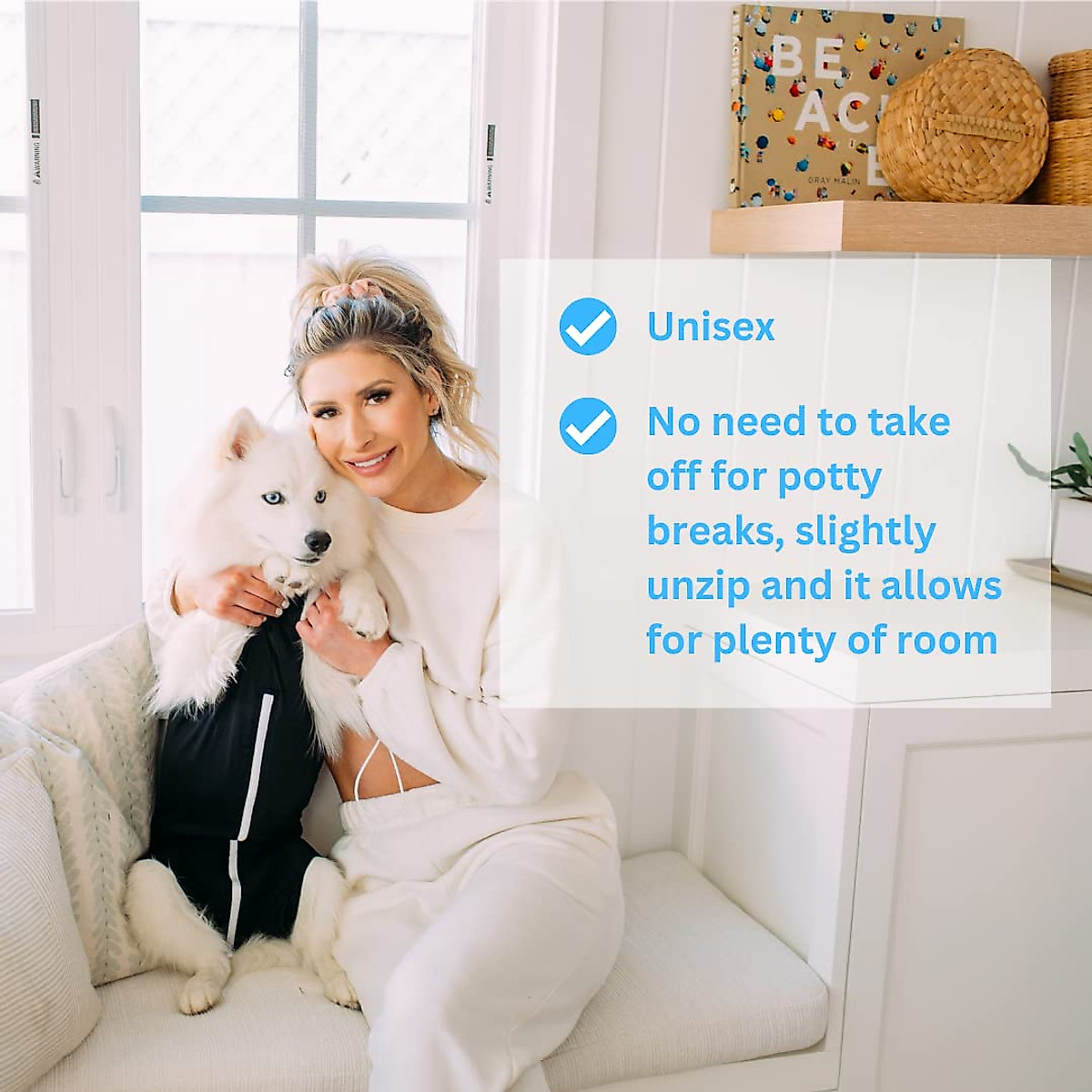 Shed Defender Recovery Suit for Dogs - Seen on Shark Tank, Post-Surgery Dog Onesie, Vet Approved, Anxiety Shirt, E-Collar Alternative, Calming Vest Jacket, Covers Hot Spots & Abdominal Wound, Bodysuit