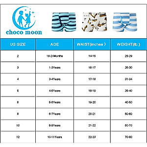 Choco Moon Little Boys'Cotton Space, aircraft, space, armored vehicles Boxer Brief Soft Underwear Multipack Size 5