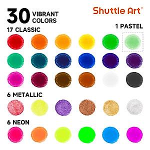 Tempera Paint Sticks, 30 Colors Solid Tempera Paint for Kids, Super Quick-drying, Washable Paint, Works Great on Paper Wood Glass Ceramic Canvas