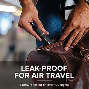 Travalo Classic HD Perfume Atomizer | Genie-S TSA Approved Travel Perfume Bottle Refillable | Reusable Airtight Easy-Fill Mini Pump Sprayer | Lightweight Elegant Design w/Volume Window | Black 0.17oz