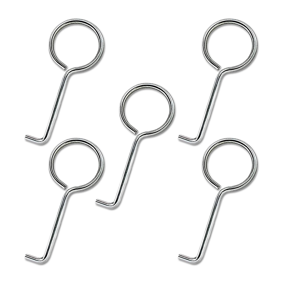 Drain Key Lifting Hooks - 5 Pack 304 Stainless Steel Drain Grate Puller Lift Out Key for Easy Shower Drain Cleaning, Silver