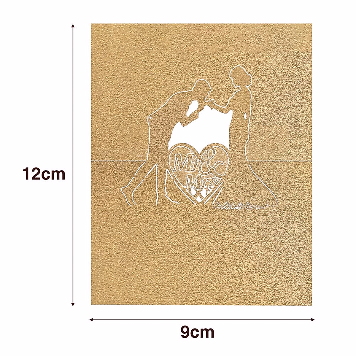 50PCS Table Name Place Cards,Hollow Out Mr and Mrs Design Wedding Name Place Cards for Table Seating Tented Name Card Folded Blank Card for Party Wedding Table Setting Seating Place Cards