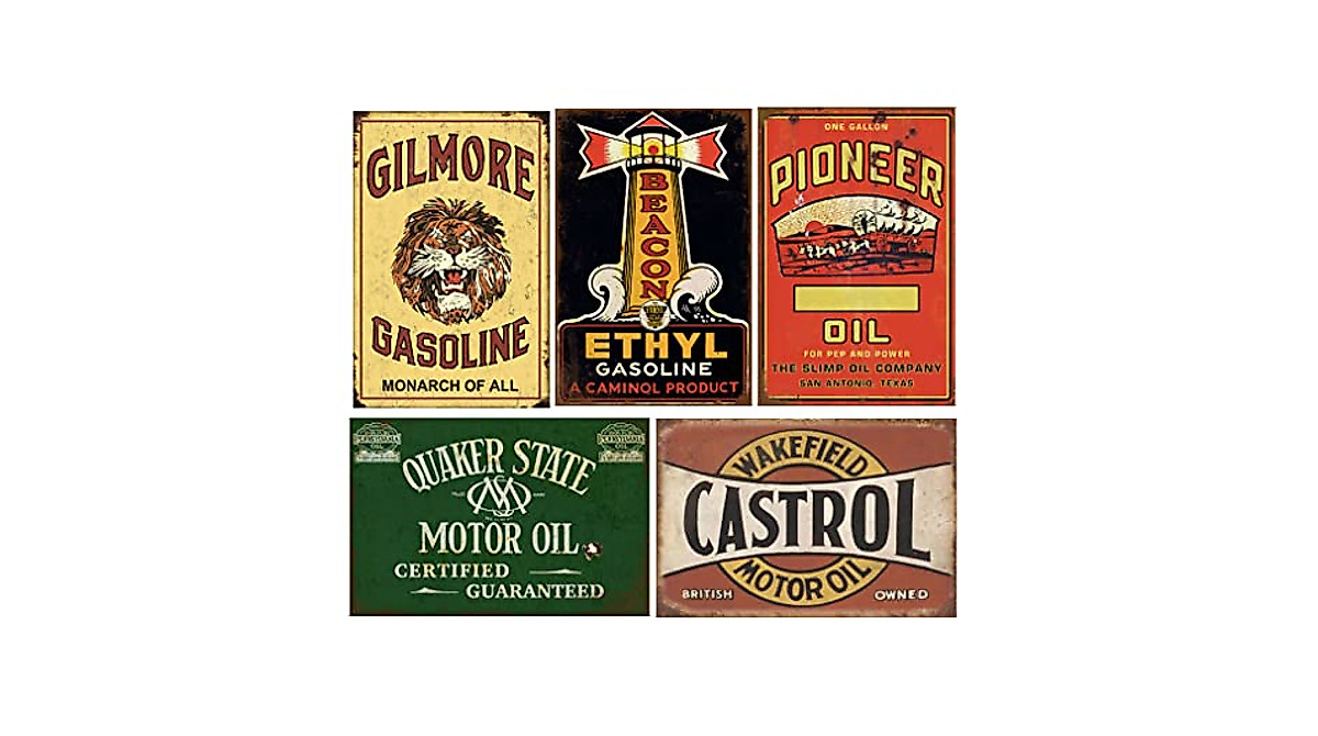 Vintage Tin Sign Pack - 35 Retro Ads for Nostalgic Decor