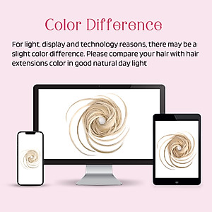 HOOJIH Messy Bun Hair Piece, Super Long Tousled Updo Hair Bun Extensions Wavy Hair Wrap Ponytail Hairpieces Hair Scrunchies with Elastic Hair Band for Women HB007 Grace - Blonde Mixed