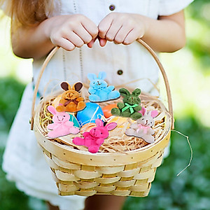 Elcoho 12-Pack Easter Plush Bunnies - Stuffed Animal Toys, Egg Fillers, Party Favors