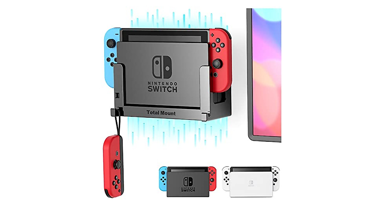Nintendo Switch Wall Mount by TotalMount - Space-Saving & Secure