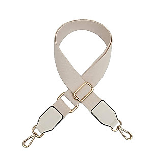 Beacone Wide Purse Strap Adjustable Canvas Replacement Crossbody Handbag Shoulder Bag Strap