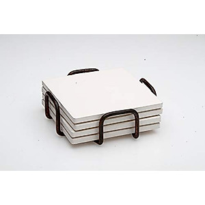 Thirstystone Black Wrought Iron Coaster Holder for Square or Round Coaster Sets