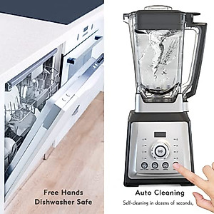 Dentoleid Professional Blender, Countertop Blender with 8 Adjustable Speeds, Large Capacity 70oz Tritan Pitcher , 1450W Base and Precise Crushing Function, Frozen Drinks and Smoothies