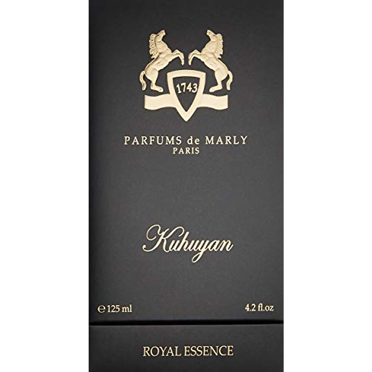 PARFUMS de MARLY - Kuhuyan - 4.2 Fl Oz - Eau De Parfum For Men - Top notes Violet, Jasmine - Heart notes Leather, Heliotrope - Base notes Amber, Tonka Bean, Agarwood - 125ml