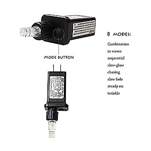 LEYOYO LED Net Lights Outdoor Mesh Lights, 8 Modes 200 Led 6.6ft x 9.8ft Christmas Net Lights for Bedroom, Christmas Trees, Bushes, Wedding, Garden, Outdoor Decorations (Warm White)