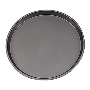 SHUANGSHI Pizza Pan, 9/10/11/12-Inch Non-Stick Pizza Pan Carbon Steel Pizza Oven Tray Shallow Round Pizza Plate Pan Roasting Tin 9 inch