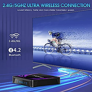 Android TV Box 11.0, TX8PRO Android TV Box 4GB RAM 32GB ROM Amlogic S905w2 Android Box, 2.4G/5GHz Dual WiFi BT5.0 3D 4K Ultra-HD H.265 TV Box