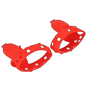 ciciglow Controller Grip Cover Replcement for Oculus Quest 2 VR,Anti Throw Controller Handle Silicone Protective Cover with Adjustable Knuckle Strap(red)