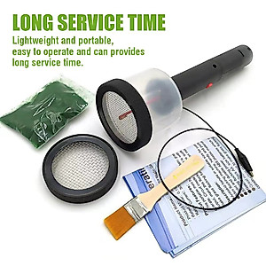 KKnoon Static Grass Applicator,ABS Mini Static Grass Flocking Applicator Set with Antiskid Handle for DIY Scenic Modelling Sand Table