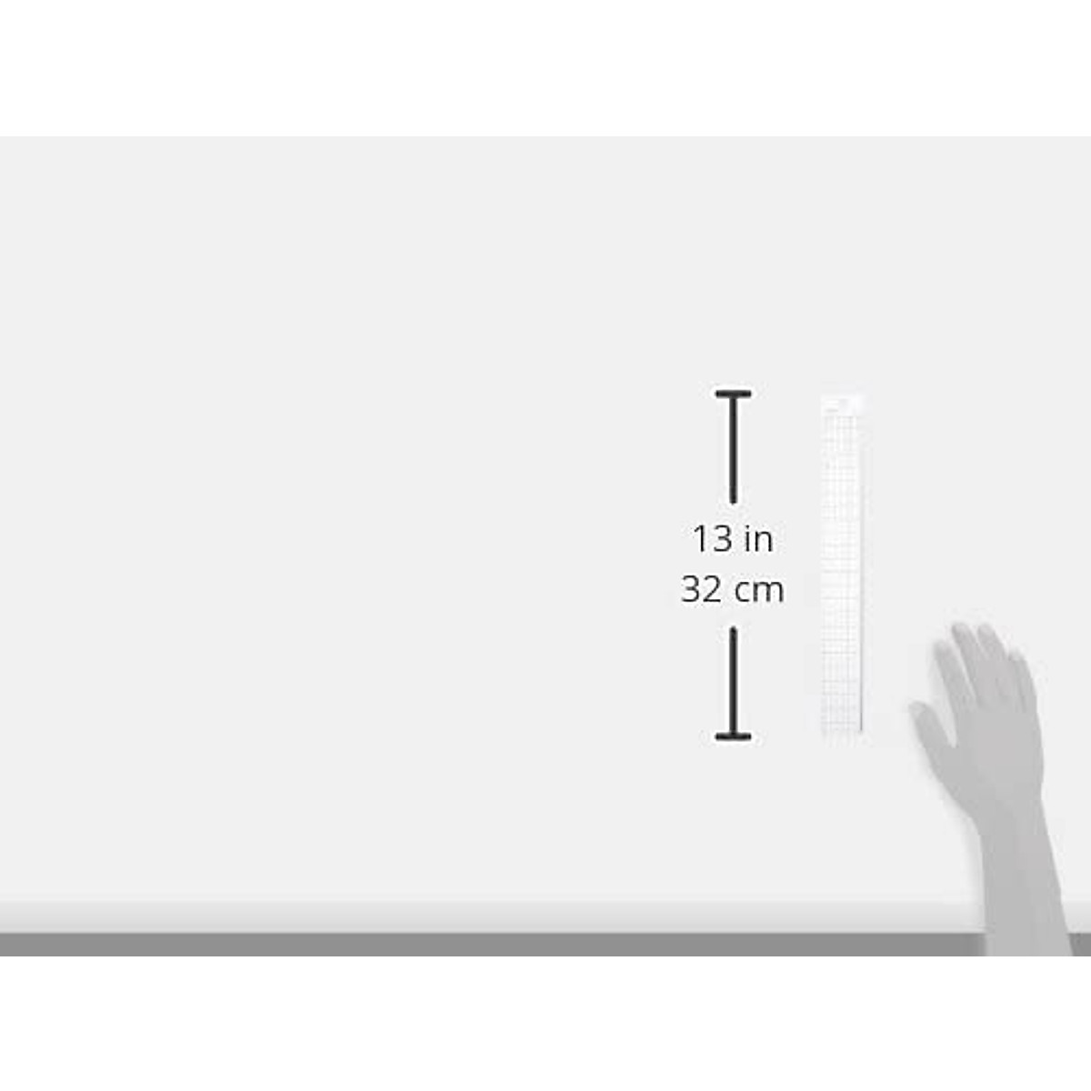 Westcott Grid Ruler with Metal Cutting Edge, 1.5 x 12, Transparent (B-1M)