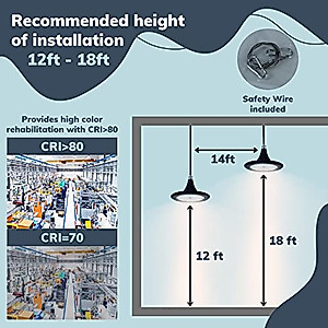 JACS 400W E39 LED Bulb - UFO LED High Bay Light - 400W MH/HPS Replacement 5000k Daylight 20000 Lumens, Commercial Retrofit for Garage Workshop Warehouse Parking Lot, IP65