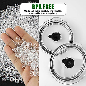 Amgkomp 2PACK Tumbler Replacement Lid 30oz for Yeti Rambler,Old Style RTIC,Beast Coffee Tumbler,30oz Coffee Mug Tumbler Spill Proof Lids,BPA free