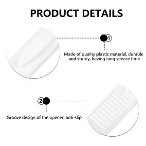 TEHAUX Ampule Opener, Ampule Breaker Plastic Ampoule Bottle Openers Glass Bottle Cutting Device Reusable Ampoule Bottle Cutter for Nurses Doctors (8pcs, White)