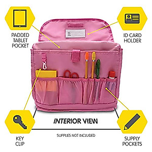 Bixbee Kids Backpack, Water Resistant Backpack for Girls & Boys with Pockets, Durable Zippers & Easy Carry Design - Perfect Size Children's Bookbag for School & Travel in Sparkalicious Pink- Medium