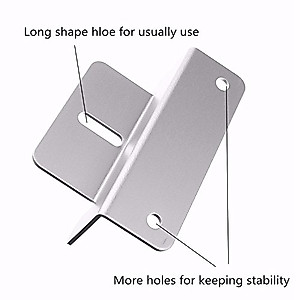 NUZAMAS [Upgraded 2 Set of Z Brackets Solar Panel Mounting Kits Sets for RV Boat Car Truck Caravan Home Mounted Off Grid Roof (Total 8 Units)