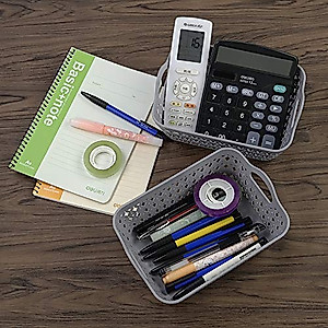 Ortodayes Plastic Storage Basket Tray, Mini Storage Trays Set of 12