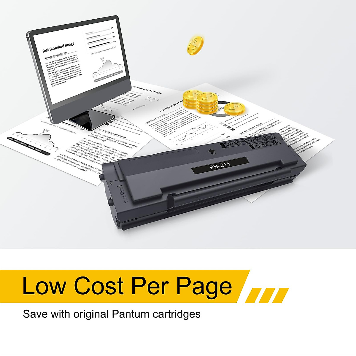 Pantum PB-211 Toner Cartridge Black 2 Pack Replacement P2500W, P2502W, M6550NW, M6600NW, M6552NW, M6602NW