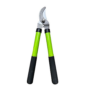 Garden Guru Bypass Loppers Tree Trimmer Clipper – Compact 15 inch High Carbon Steel Blade Gardening Loppers Pruning Shear - Comfort Grip Handles – Heavy Duty Branch Cutter – Cut Thick Branches w Ease