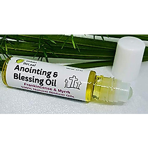 Set of Urban ReLeaf Blessing Salt and Anointing & Blessing Oil Roll-On. Holy Ceremony Wedding Baptism Meals Housewarming Purify Meditate Pray. Dead Sea Salt. Bible Oils Frankincense, Myrrh.