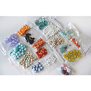 300 Pcs Small Bags for Jewelry - 2 Mil Clear Reclosable Poly Zipper Bags Sizes 1.5" x 2.3", 2" x 2.7", 2.4" x 3" for Pills, Vitamins