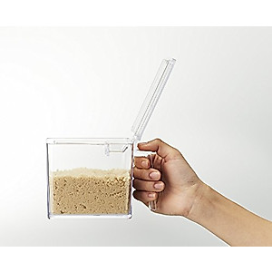 YAMAZAKI Home Spice Container | Plastic | Large | Food Storage, White