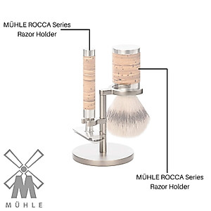 MÜHLE ROCCA Stand for Razors & Shaving Brushes | Shave Accessory | Matt Stainless Steel