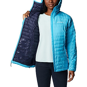 Columbia Women's Silver Falls Hooded Jacket, Atoll, X-Large