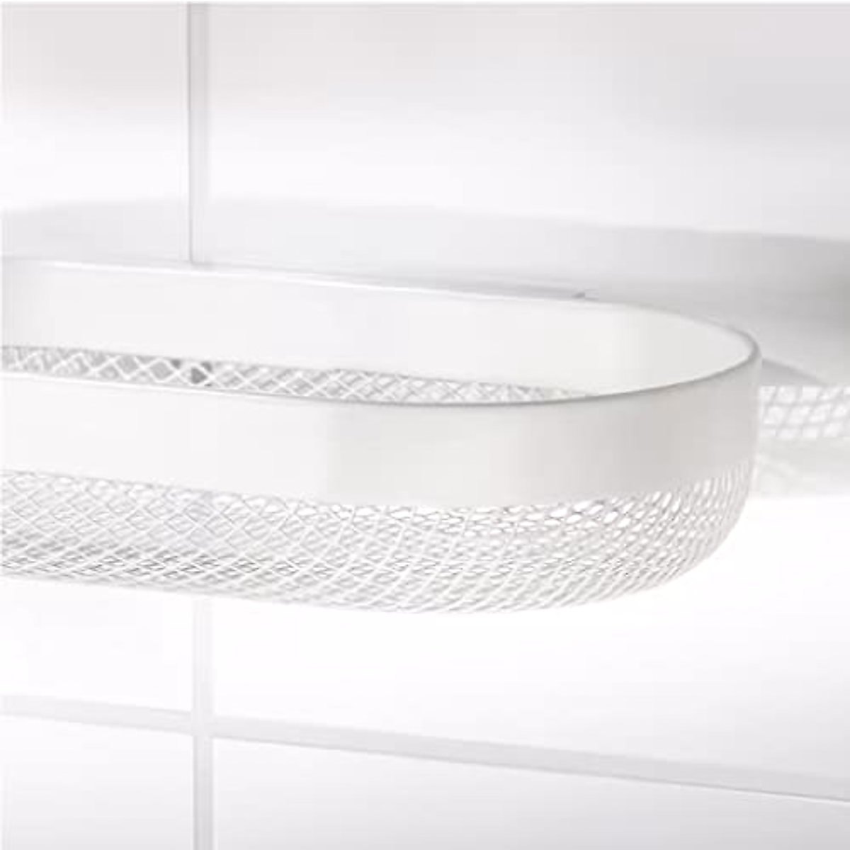 DRÖNJÖNS Wall Storage Organizer Basket White Steel 7 ¾x4 ¼x1 ¼