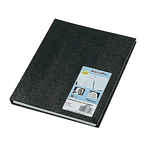 NotePro Undated Daily Planner, Black, 200 Pages,10 3/4 x 8-1/2 Inches