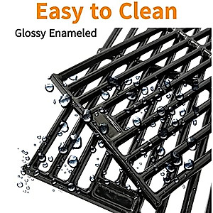 BBQSTAR 19-3/4 Inch Glossy Porcelain-Enameled Cast-Iron Grill Cooking Grate for Char-Griller Wrangler 2123 Grillin' Pro 3001 Duo 5050 5650 5072Triple Play Series Grill Grate, 3-Pack¡­