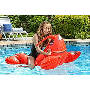 Poolmaster Swimming Pool Float Lobster Rider Red